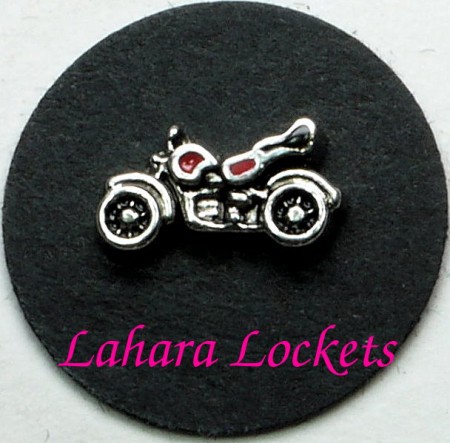 Motorcycle Floating Charm – WIldflower Journeys + Lahara Lockets