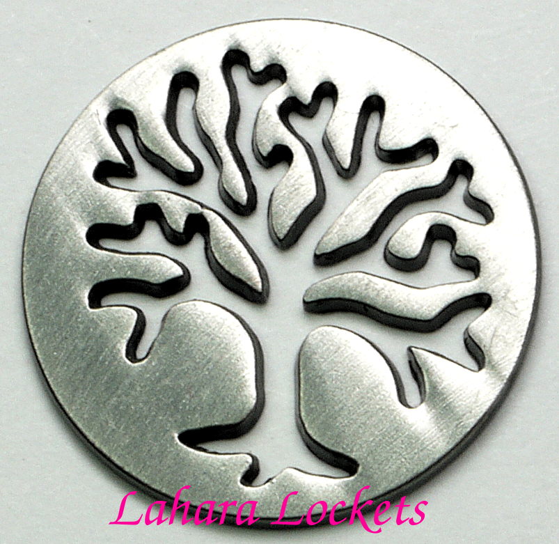 Tree Locket Plate, silver, large – WIldflower Journeys + Lahara Lockets